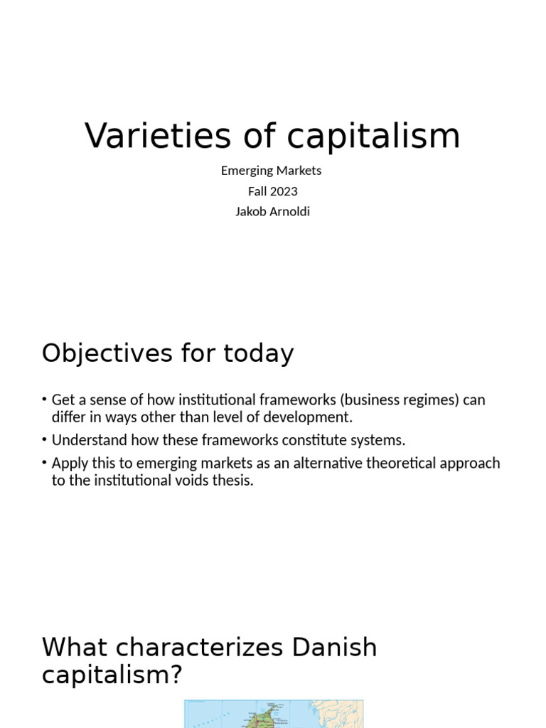L06 - Varieties of Capitalism | PDF | Market (Economics) | Chicago Mercantile Exchange