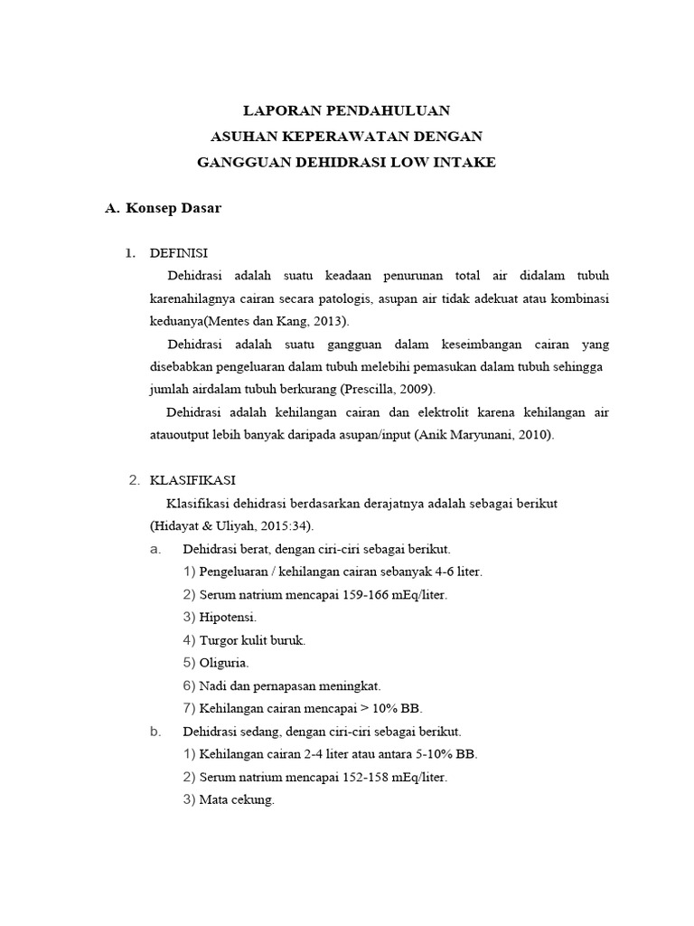 LAPORAN PENDAHULUAN Dli | PDF