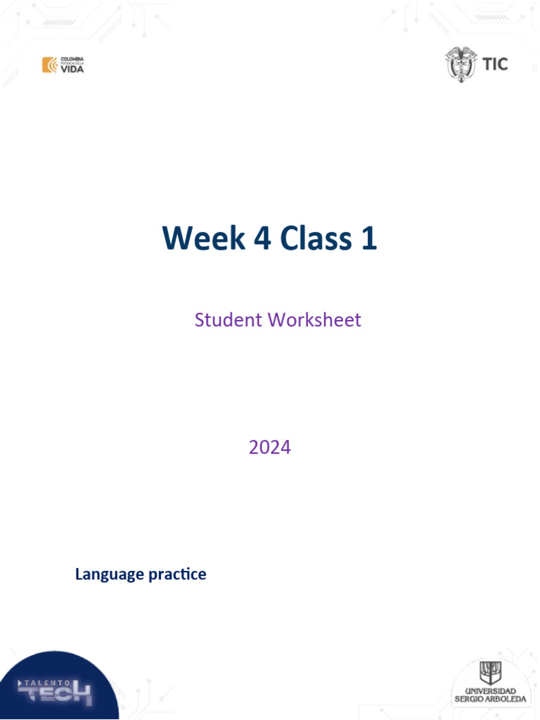 W4 C1 Student Worksheet | PDF | Class (Computer Programming) | Unified Modeling Language