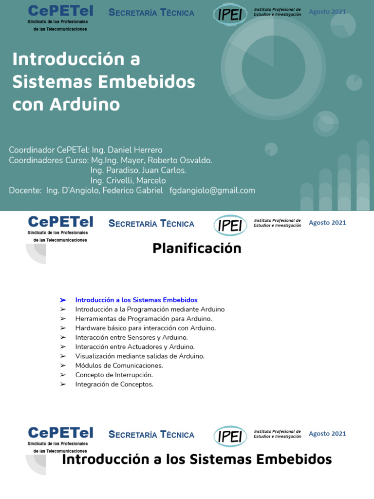 Introducción A Sistemas Embebidos Con Arduino 1era Parte | Descargar gratis PDF | Arduino ...