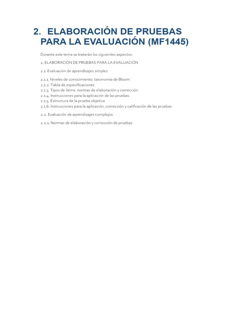 Ejemplos de Pruebas Objetivas | PDF | Evaluación | Conocimiento
