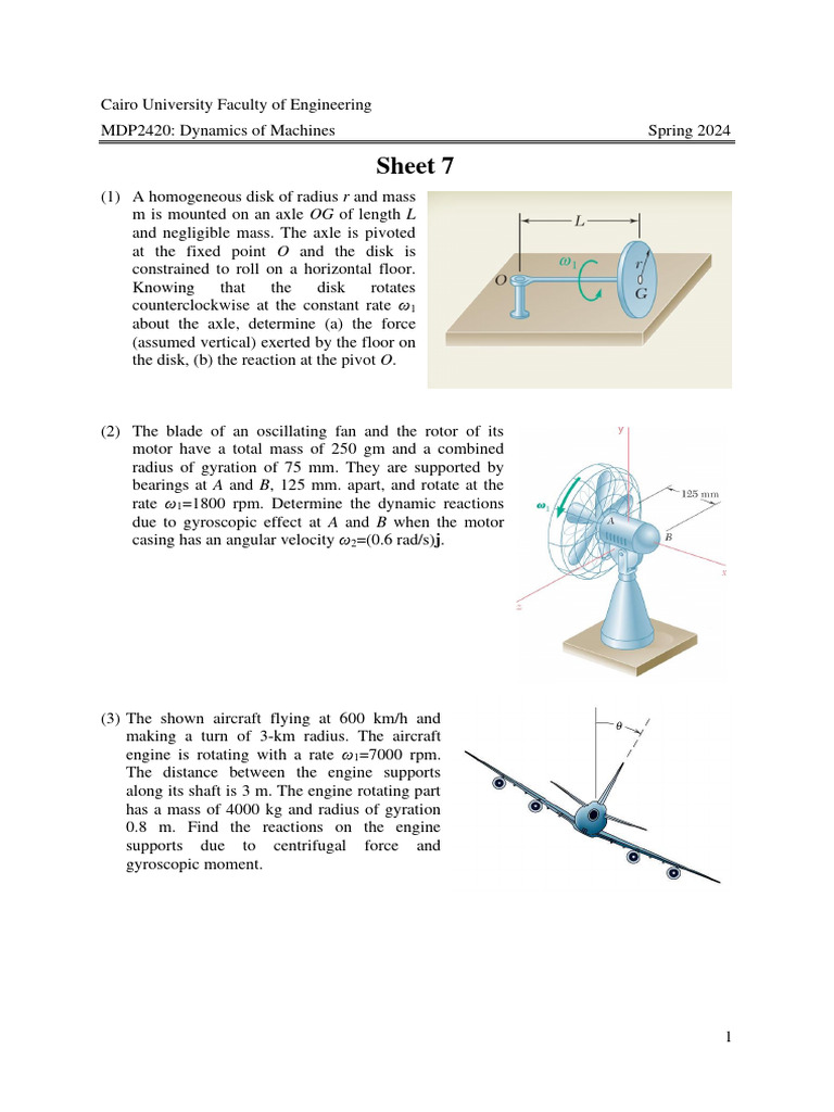 Sheet 7 Gyroscope | PDF