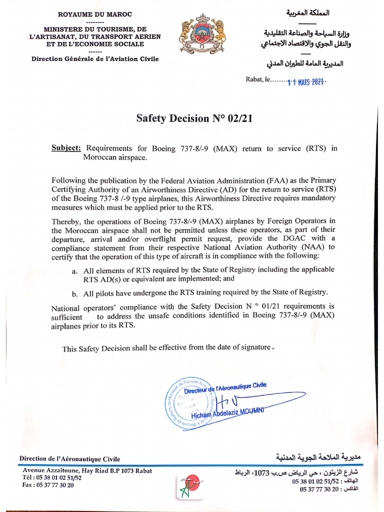 Safety Decision N02 21 | PDF