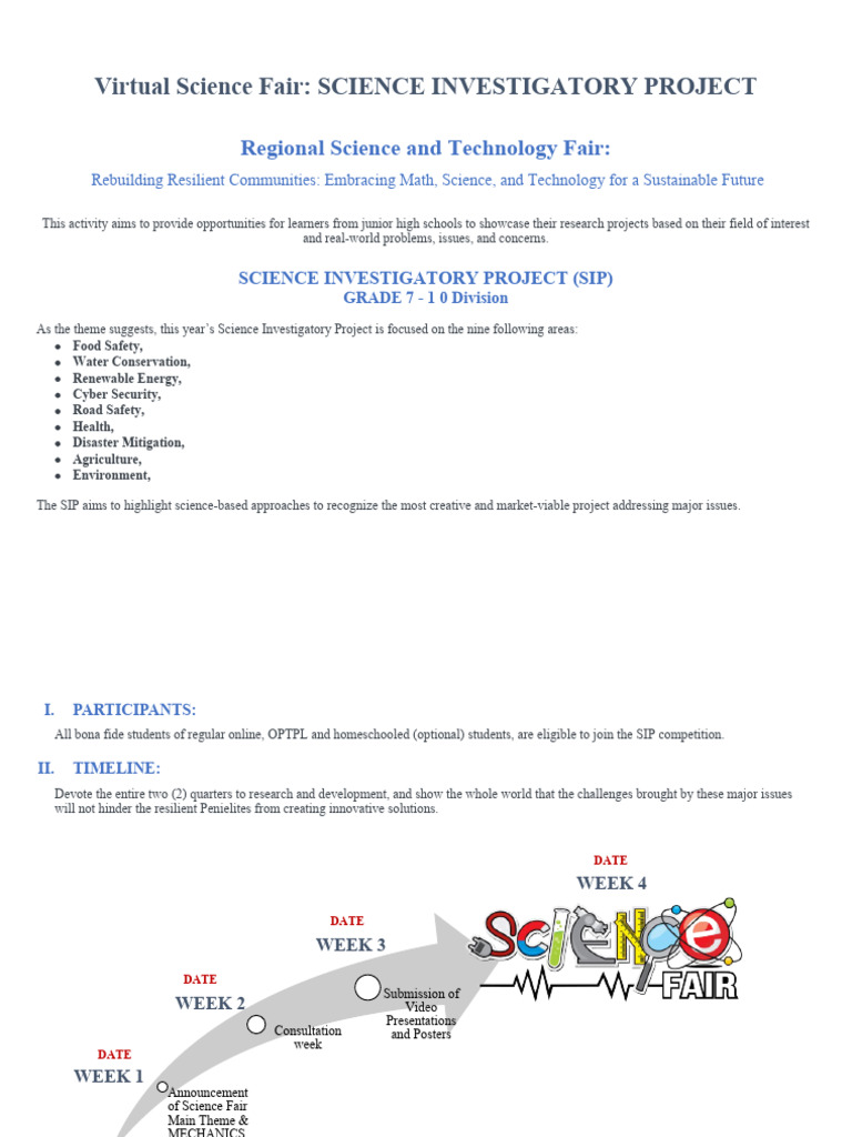 Virtual Science Fair: Investigatory Projects | PDF | Science