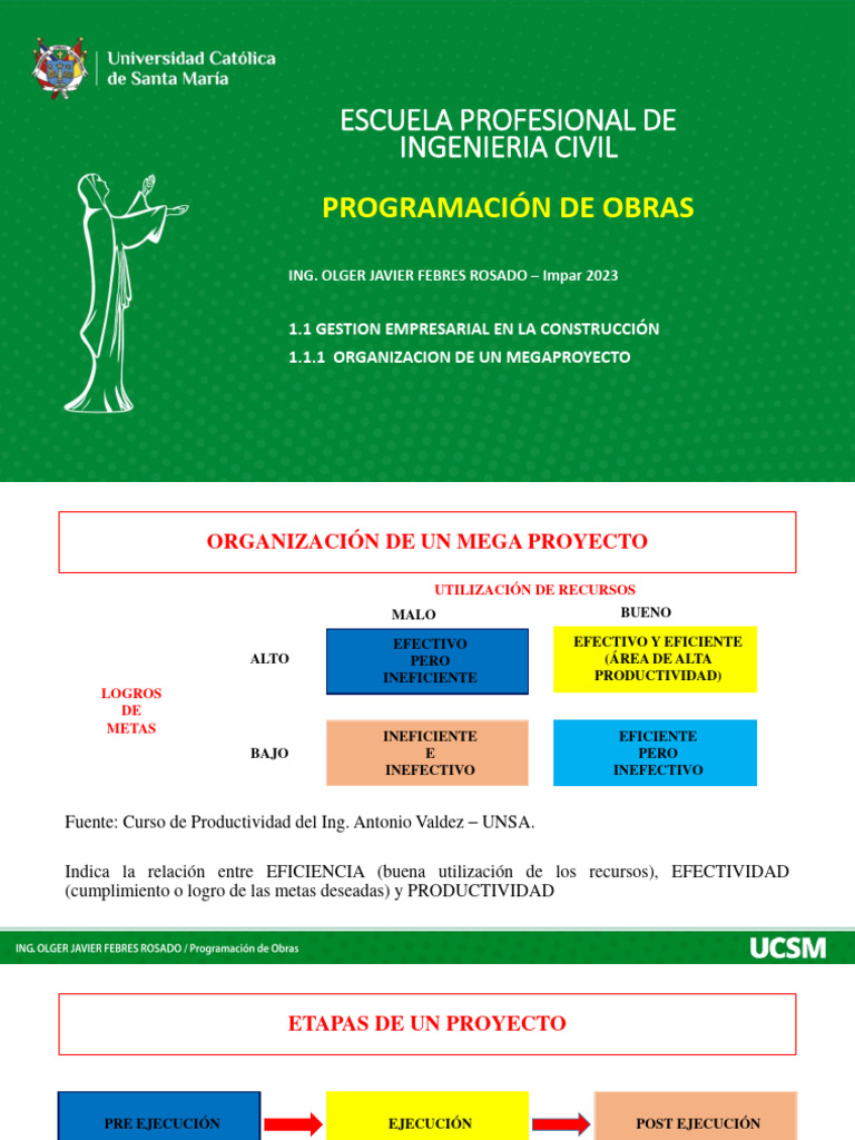 Program Obras Parte 1 | PDF | Ingeniería | Negocios económicos