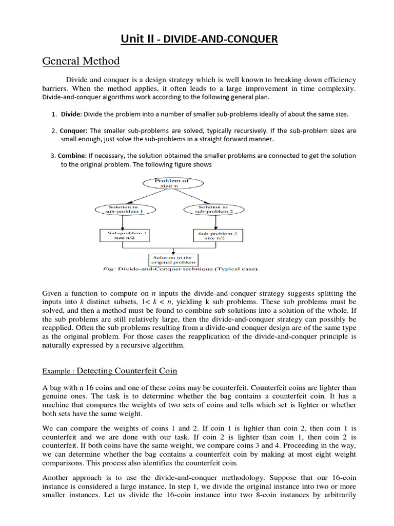 Algorithm Unit 2 Pdf Computer Programming Theoretical Computer