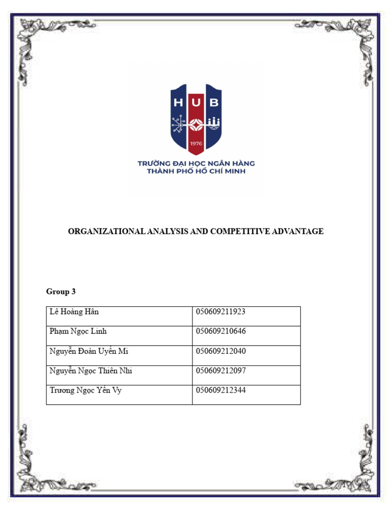 Group 3 Strategic Management | PDF | Competitive Advantage | Business Economics