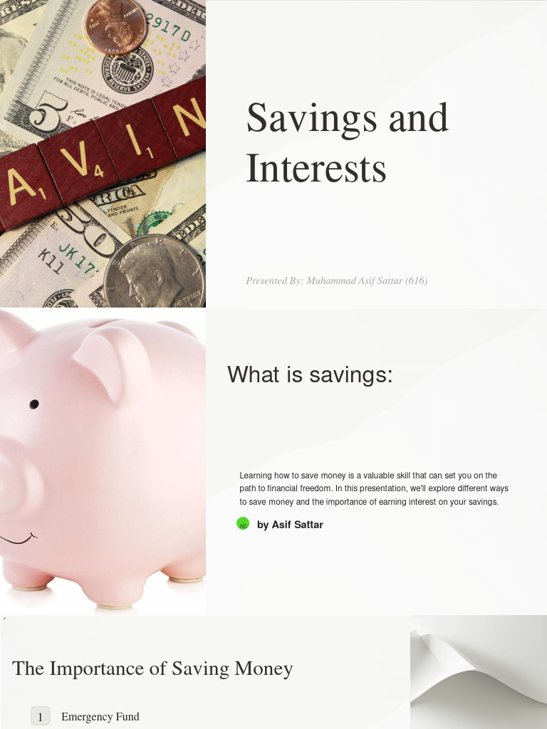 Savings and Interests | PDF | Interest | Interest Rates
