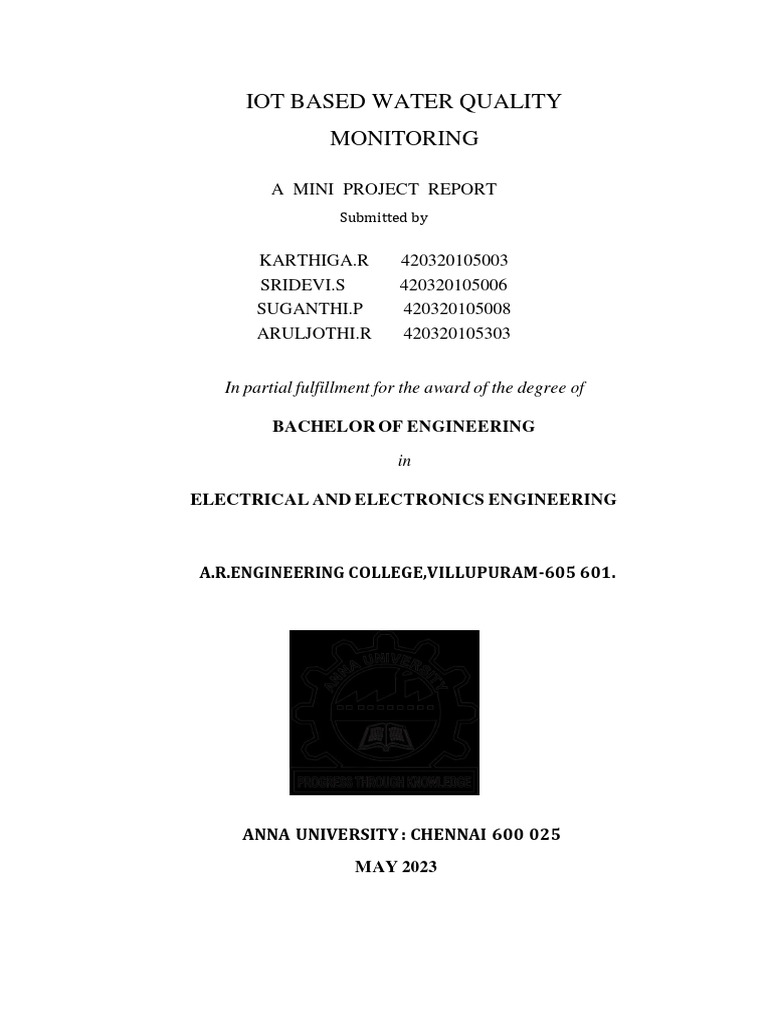 Mini Project Iot_1 | PDF | Career And Technical Education | Qualifications