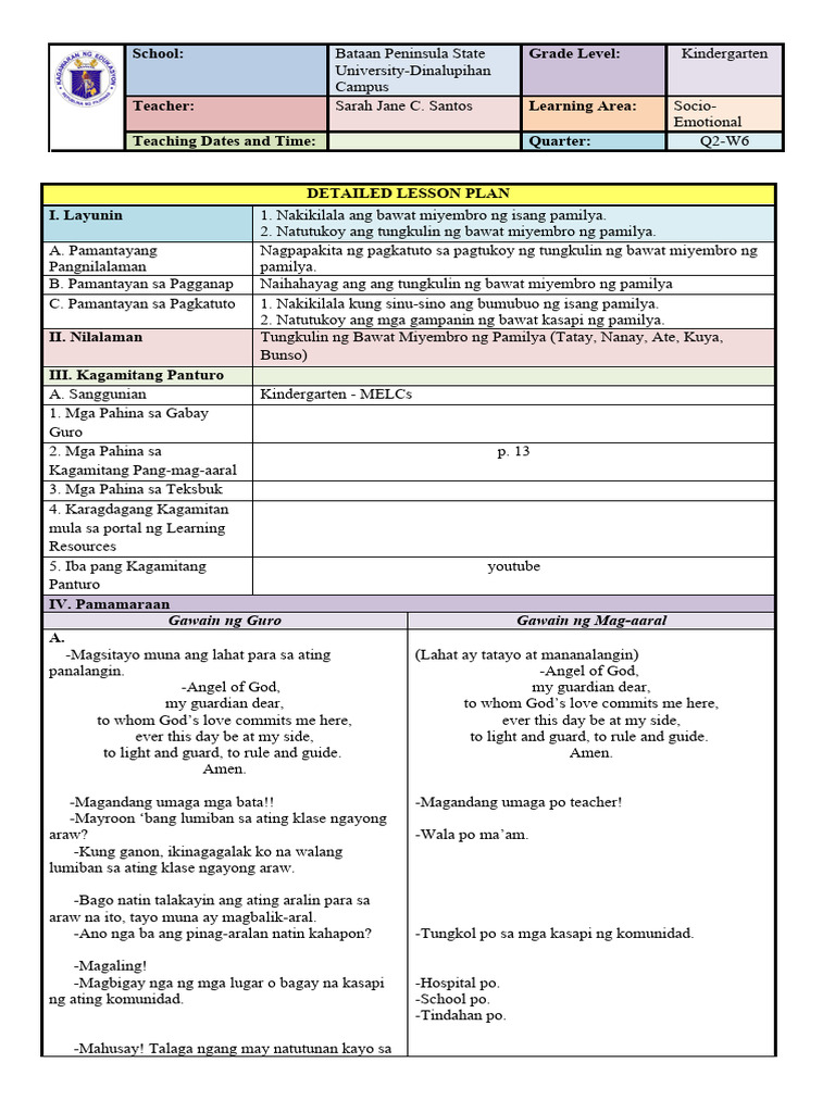Detailed Lesson Plan on Social Study | PDF