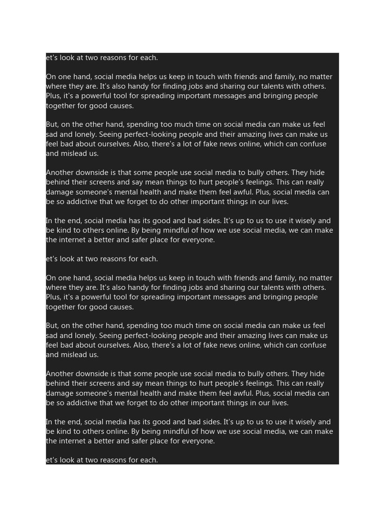 Social Media Blessing or Curse? | PDF | Social Media | Popular Culture ...