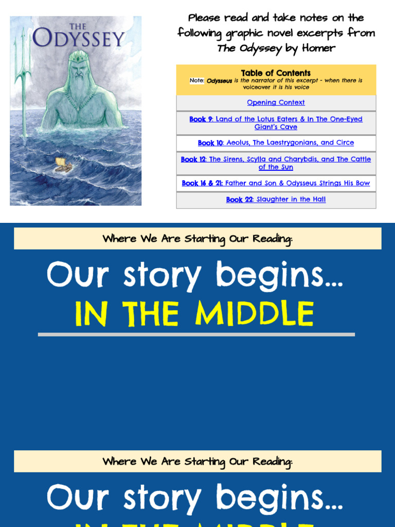 Odyssey - Graphic Novel Excerpts 2021 (1) | PDF | Odysseus | Penelope