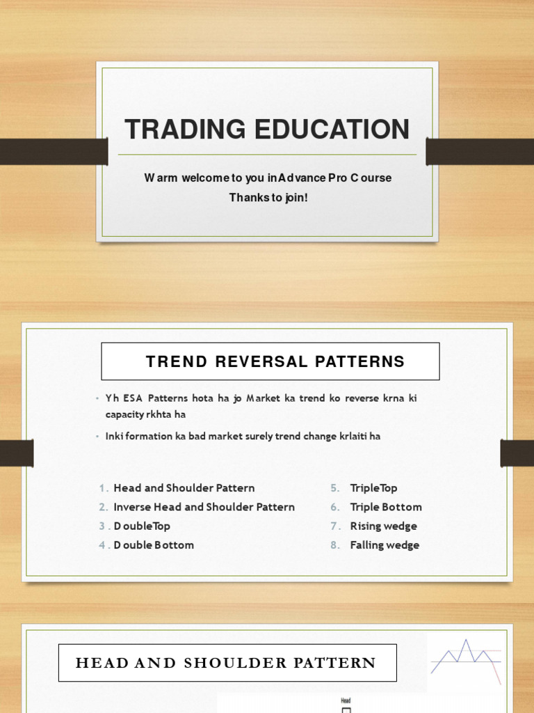Trend Reversal Patterns - Trading Education | PDF
