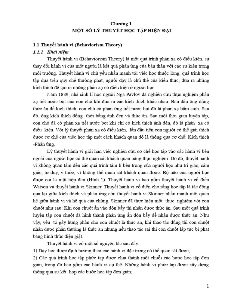 Ly thuyet day học (handout) | PDF