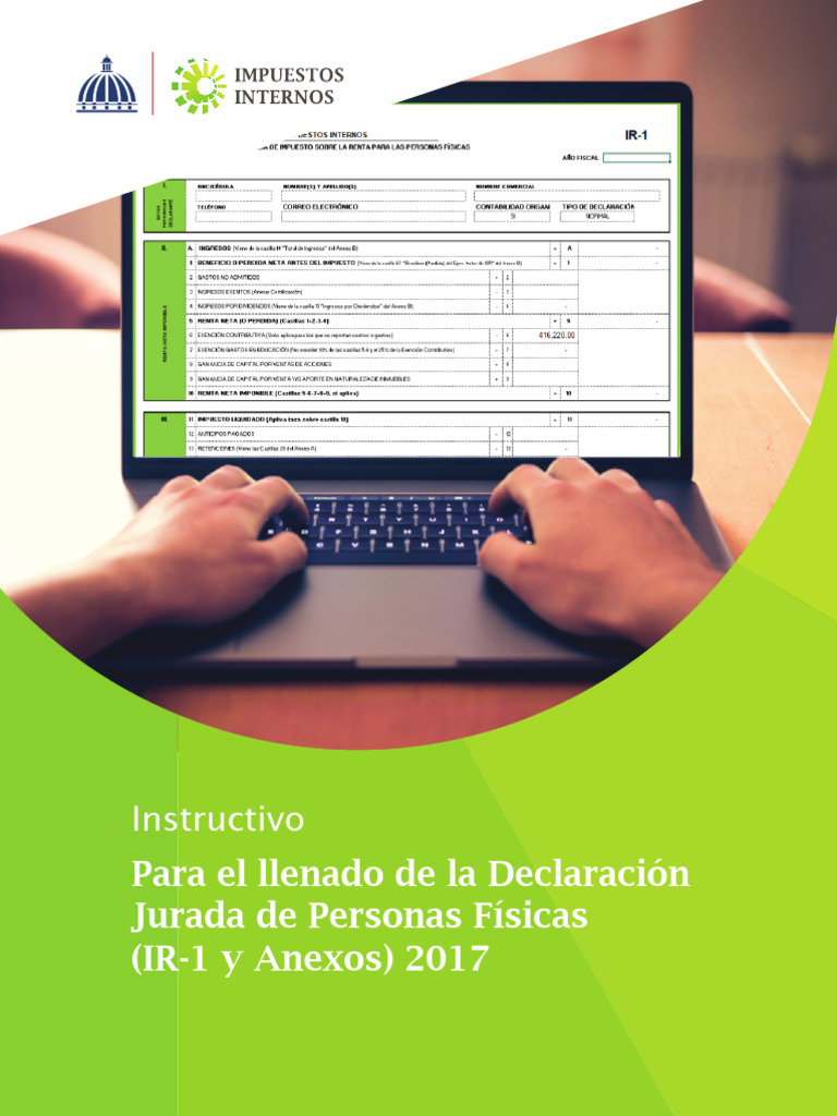 4 Instructivo Llenado Del Formulario IR) | PDF | Impuestos | Impuesto ...