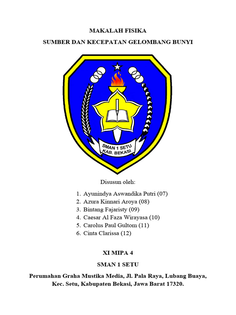 Sumber dan Kecepatan Gelombang Bunyi | PDF