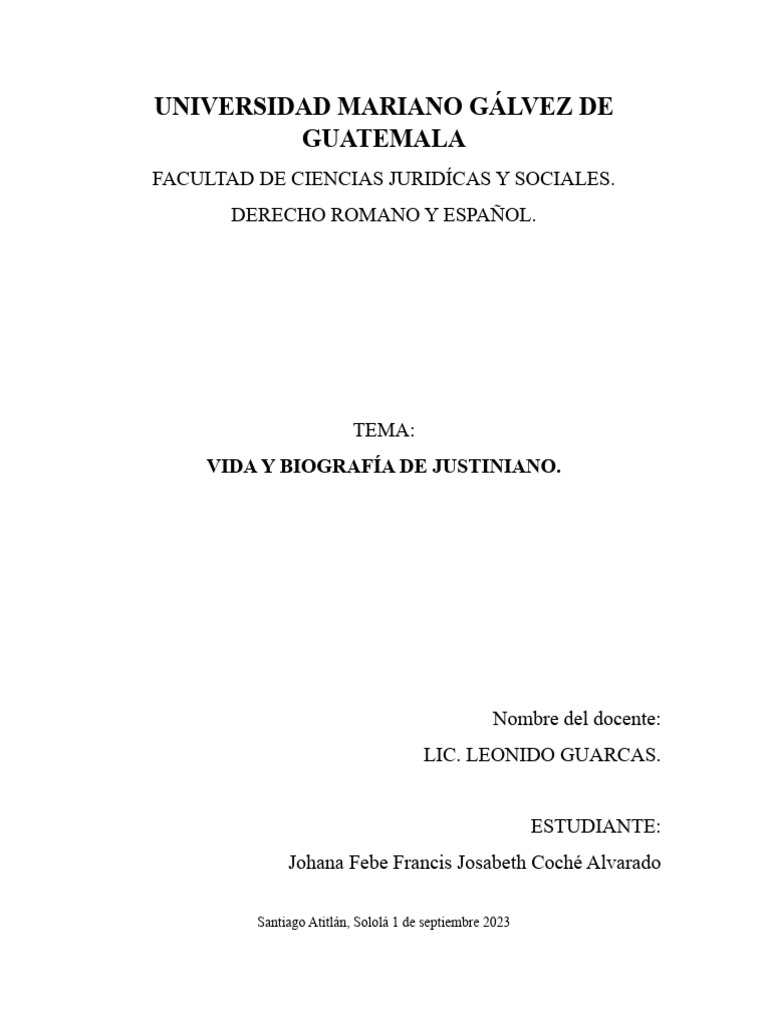 Biografía de Justiniano I | PDF | Justiniano I | imperio Bizantino