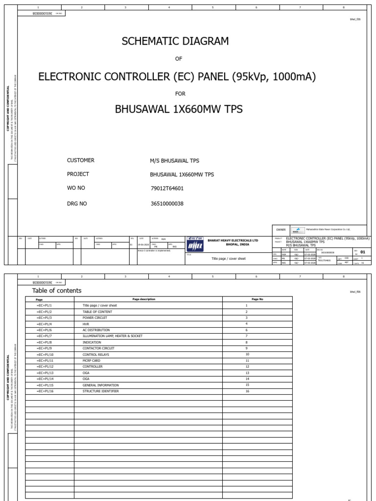 Schematic Diagram Ec Panel | PDF | Electric Power