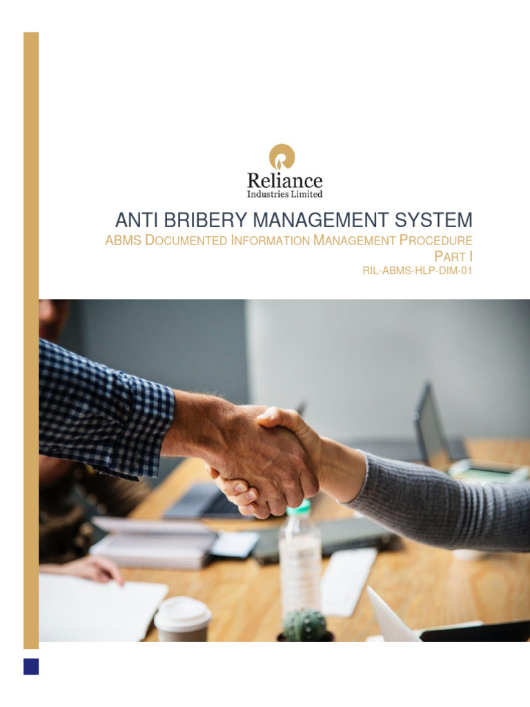 Anti-Bribery Management System Procedure | PDF | Computing