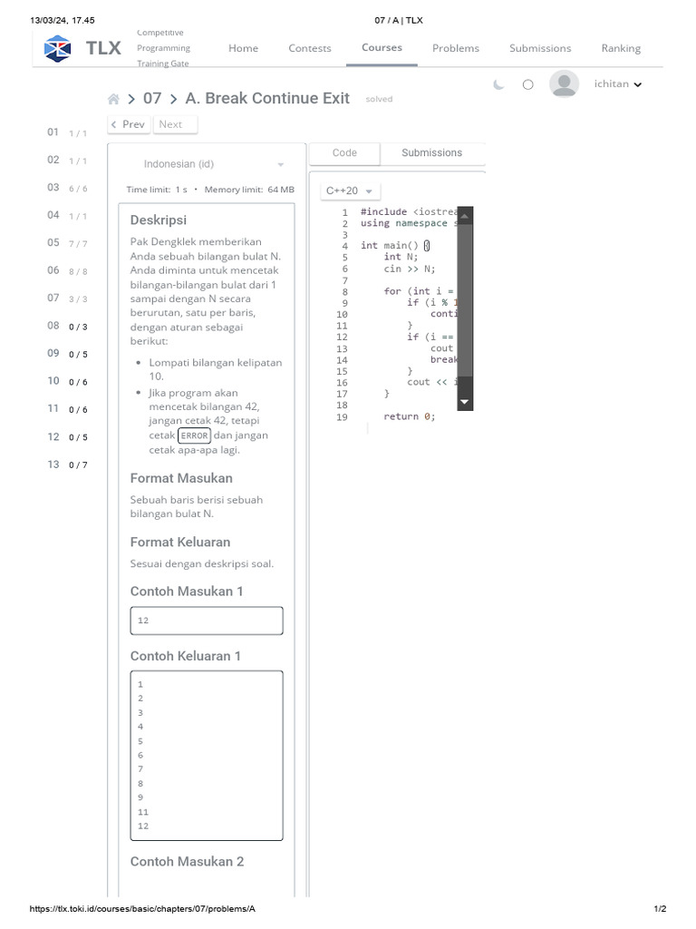 Soal Pemrograman Dasar TLX | PDF