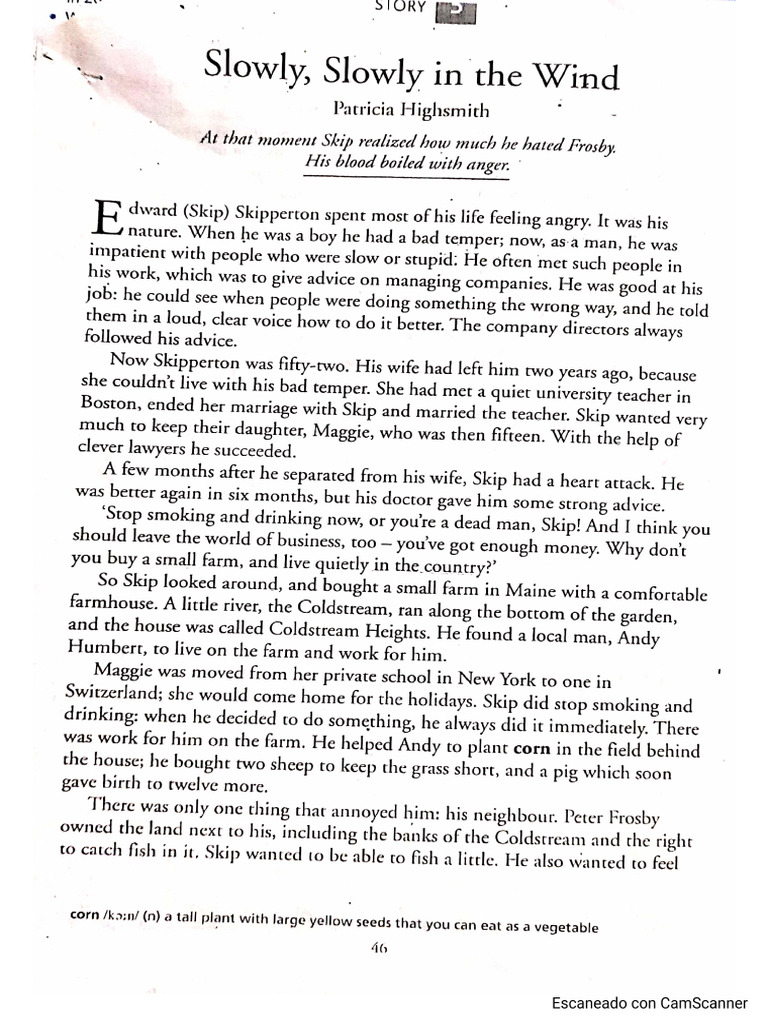 Slowly, Slowly in The Wind | PDF