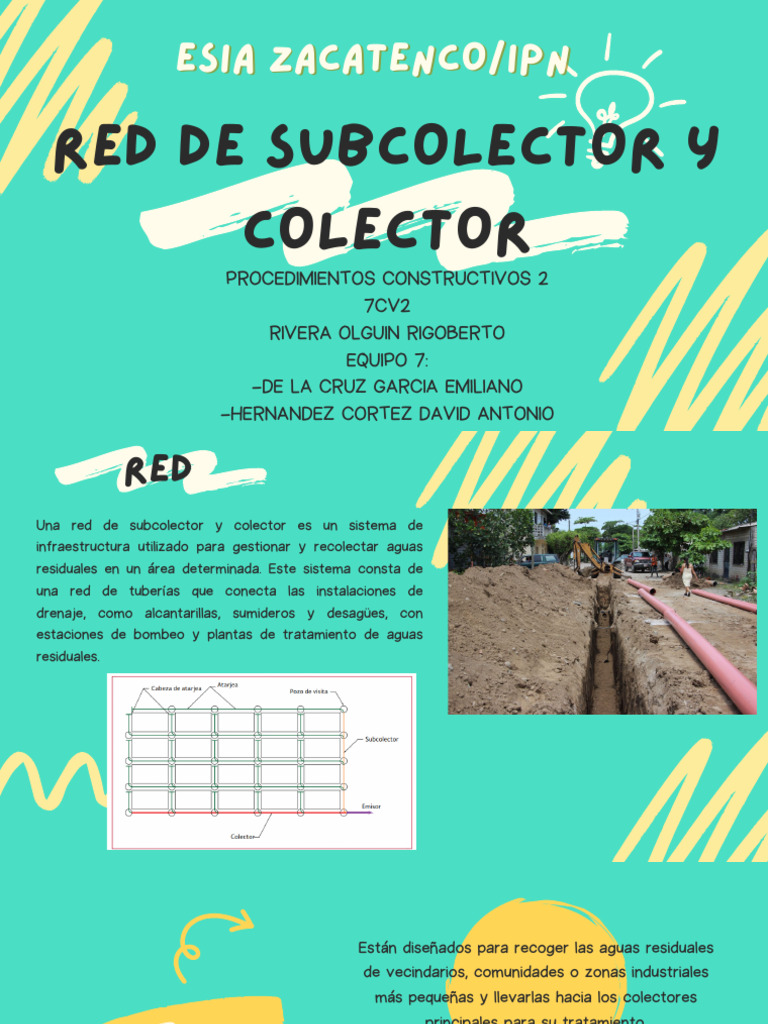 Red de Subcolector | PDF | Alcantarillado | Drenaje