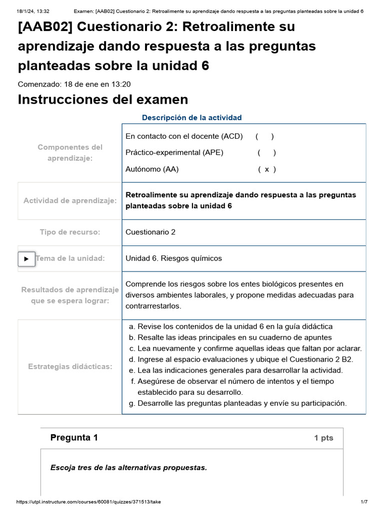 Examen - (AAB02) Cuestionario 2 - Retroalimente Su Aprendizaje Dando Respuesta A Las Preguntas ...
