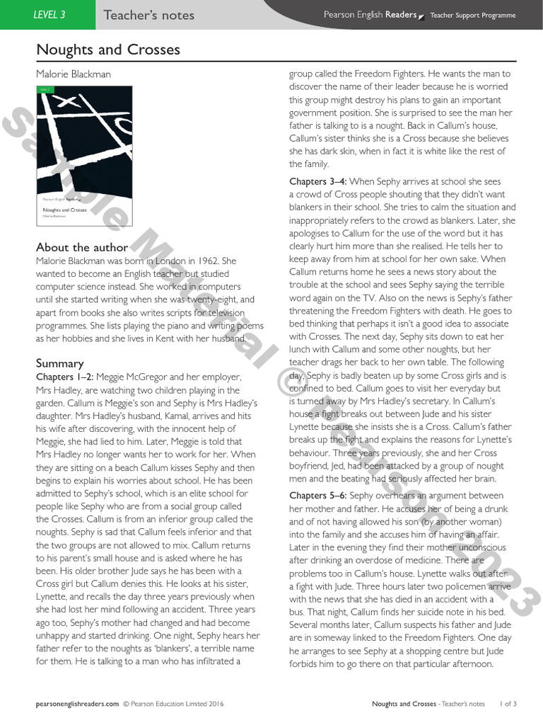 Teacher's Guide: Noughts & Crosses | PDF