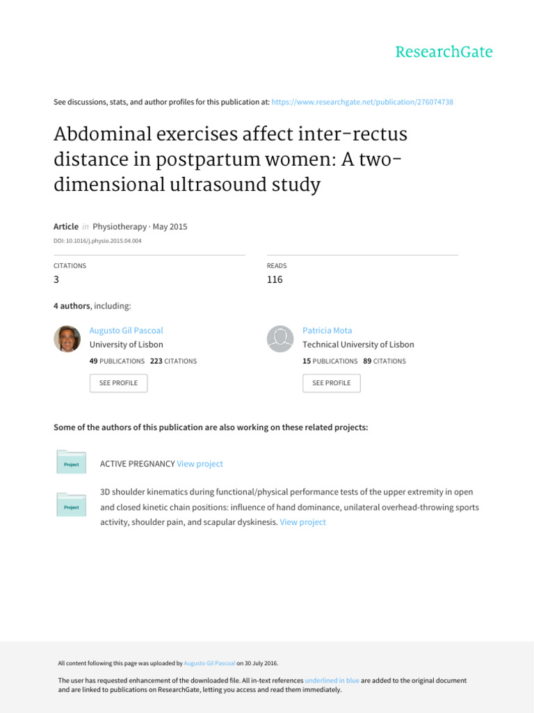 Physiotherapy_2015_Pascoal_Abdominal Exercises Affect Inter-rectus ...