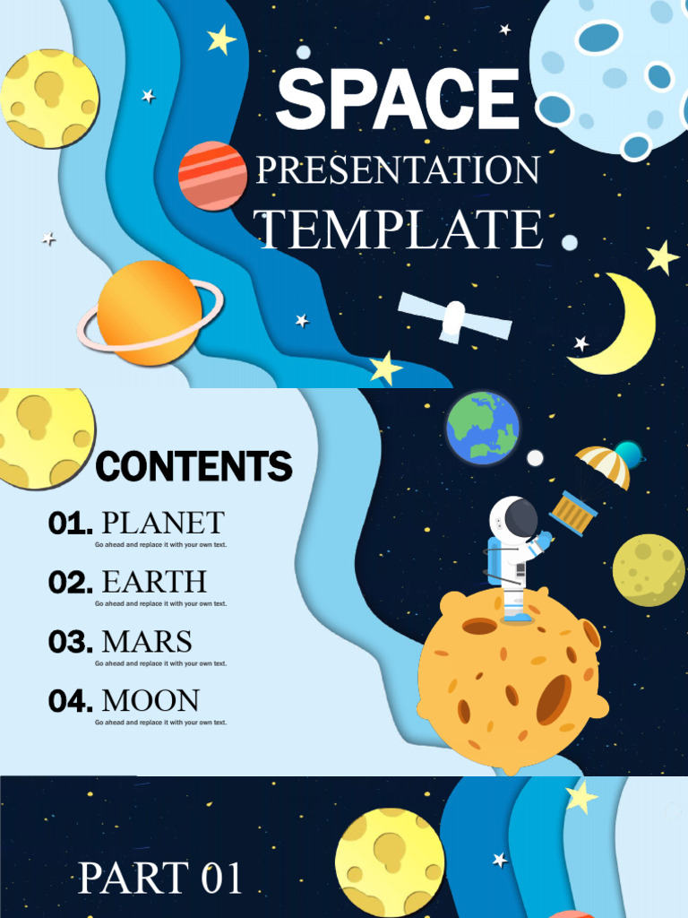 Space Presentation Template | PDF | Microsoft Power Point | Physical ...