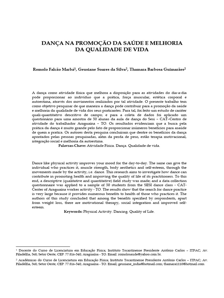 PDF de Dança Tradicionais | PDF | Danças | Vida