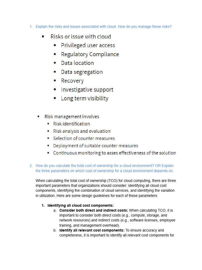 QB CC | PDF | Cloud Computing | Computing