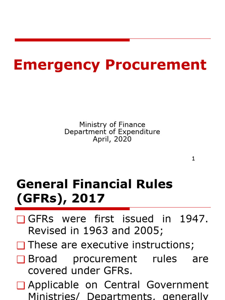 Emergency-Procurement 8-4-2020 | PDF | Procurement | Business