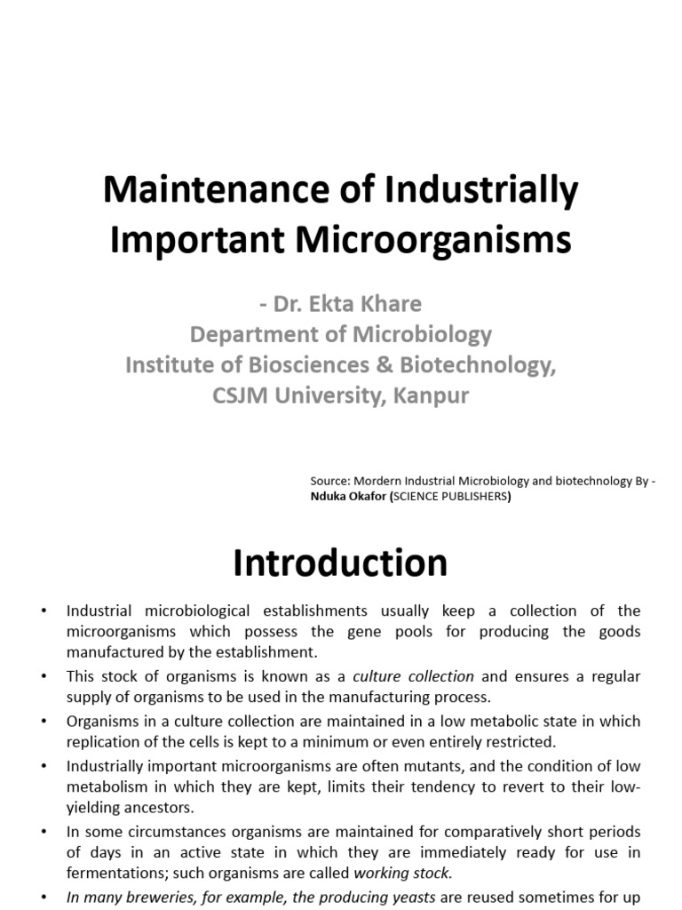 Refrigeration in Microbial Culture Preservation | PDF | Food ...
