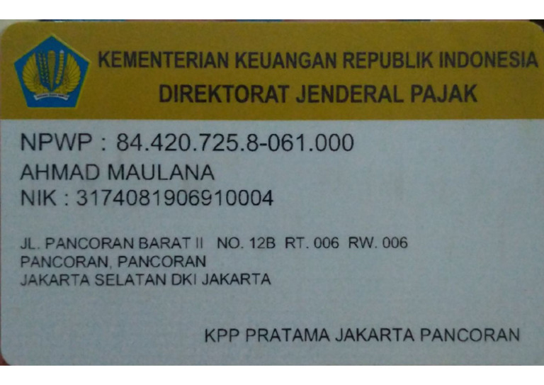 NPWP | PDF