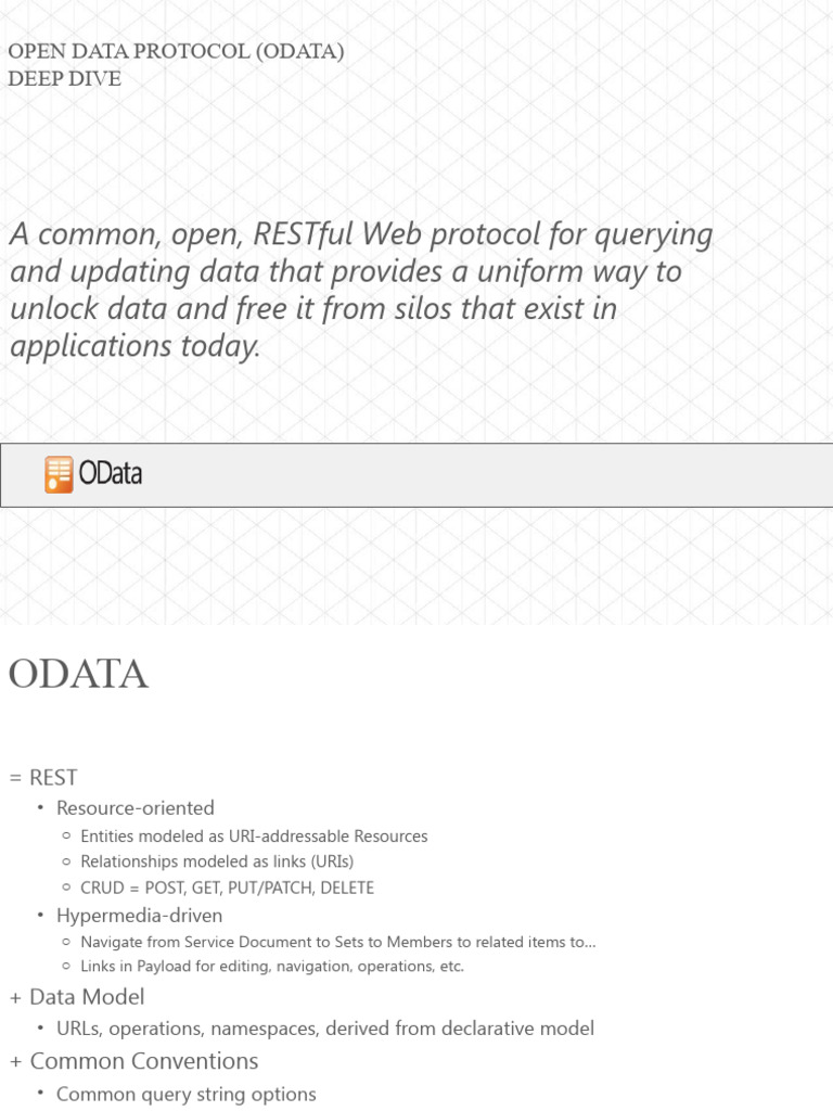 OData Protocol: Comprehensive Guide | PDF | Hypertext | Computer Data