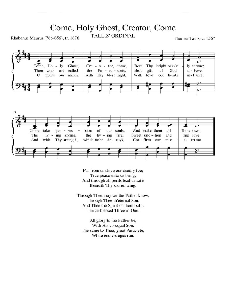 come holy ghost | PDF