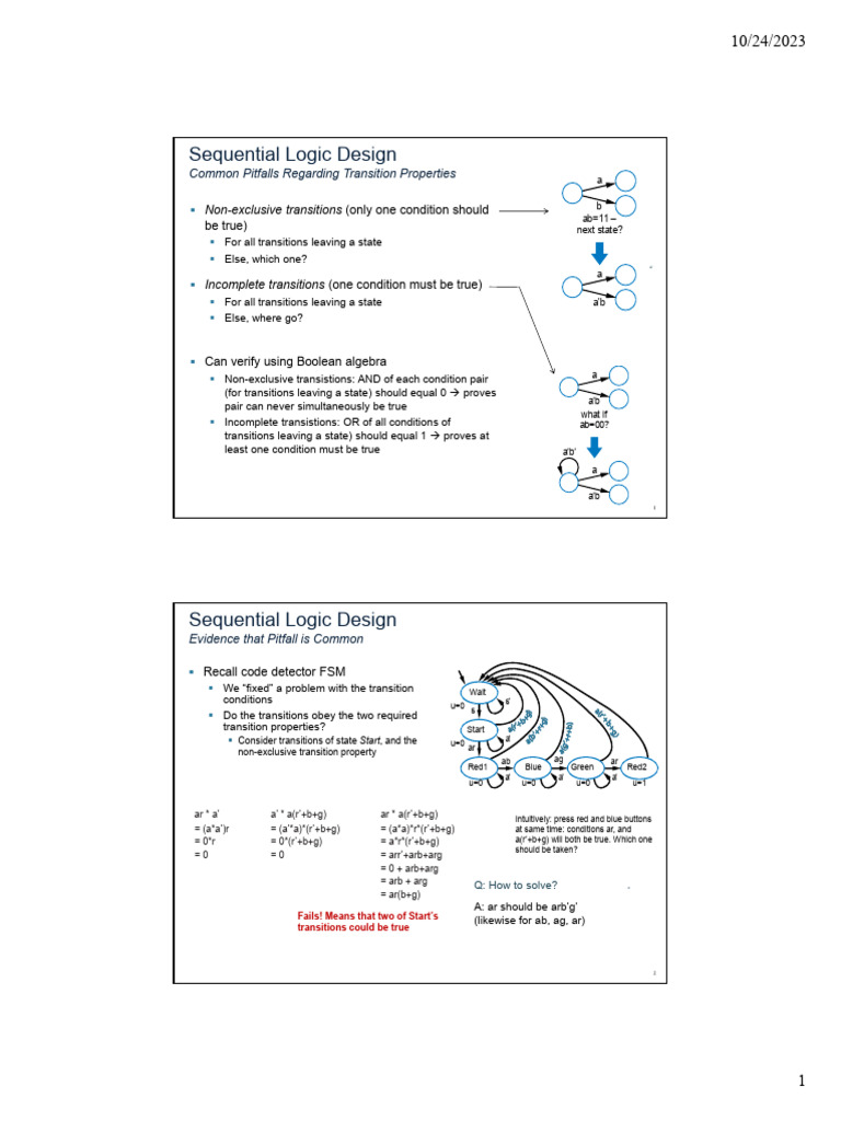 Lecture 4 Fsm Pdf Electronic Engineering Electronic Design