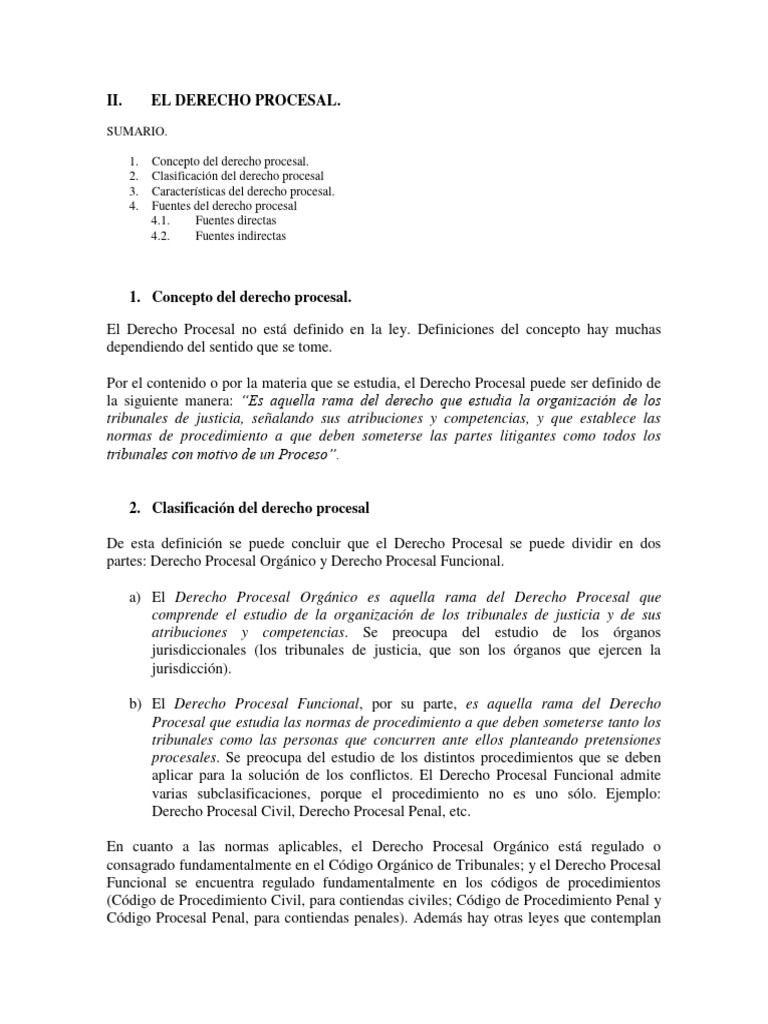 El Derecho Procesal | PDF | Ley procesal | Caso de ley