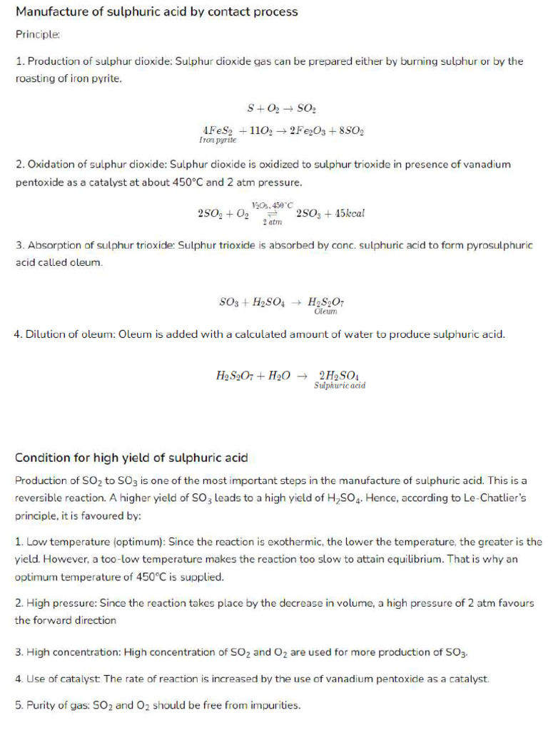 Sulphuric Acid 1 Pdf