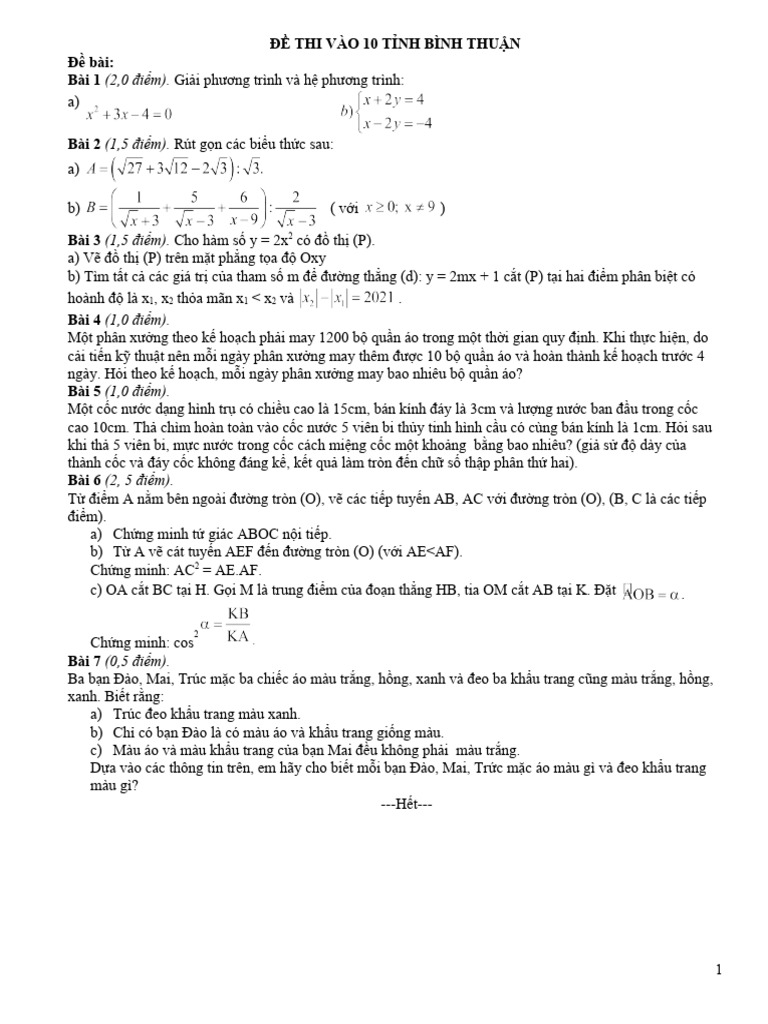 01.TS 10 Binh Thuan | PDF