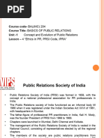 PRSA Code of Ethics Overview | PDF | Public Relations | Profession