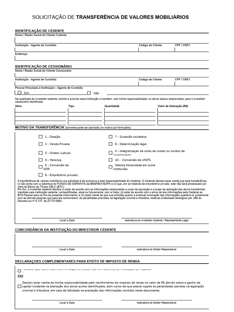 DOC-02 - STVM - Padrão (Doação) | PDF | Empréstimos | Impostos