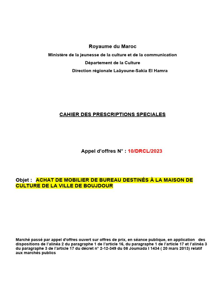 Cps Mobilier 10 Cult | PDF | Cautionnement | Assurance