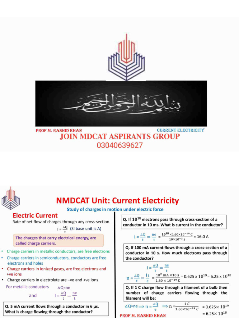 Current Electricity | PDF