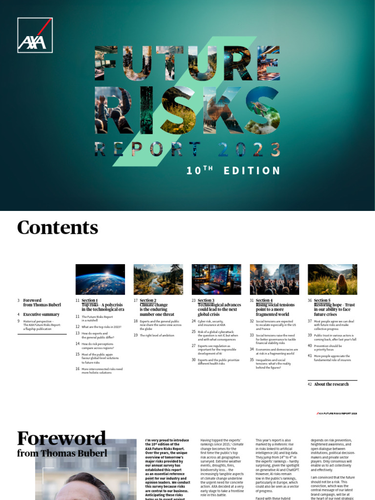 AXA - Future Risks - Report - 2023 - English | PDF | Risk | Artificial ...