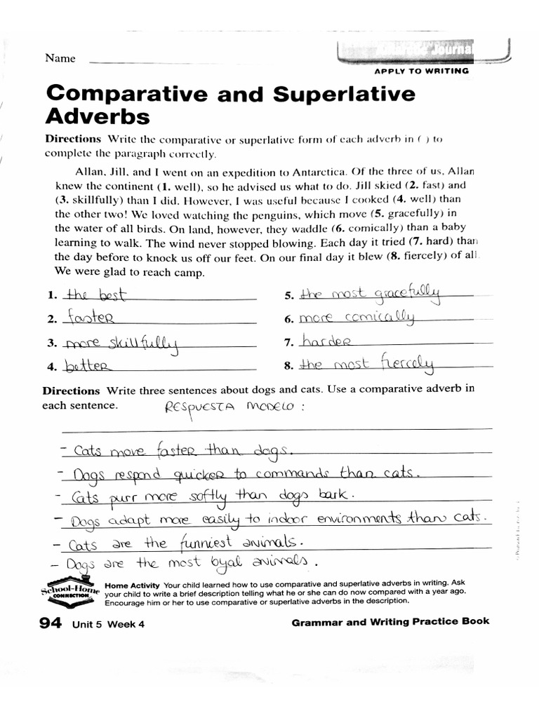 Comparative and Superlative Adverbs | PDF