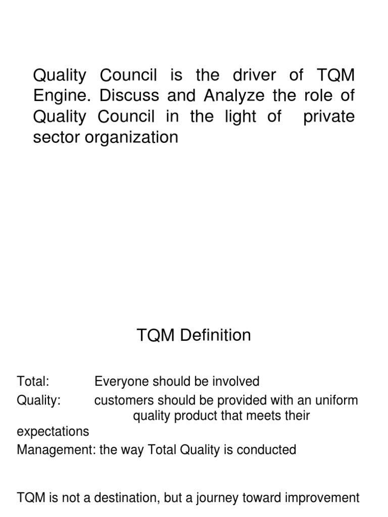 Quality Council | PDF | Iso 9000 | Quality (Business)