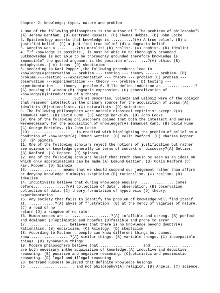Text 2 Pdf Knowledge Epistemology