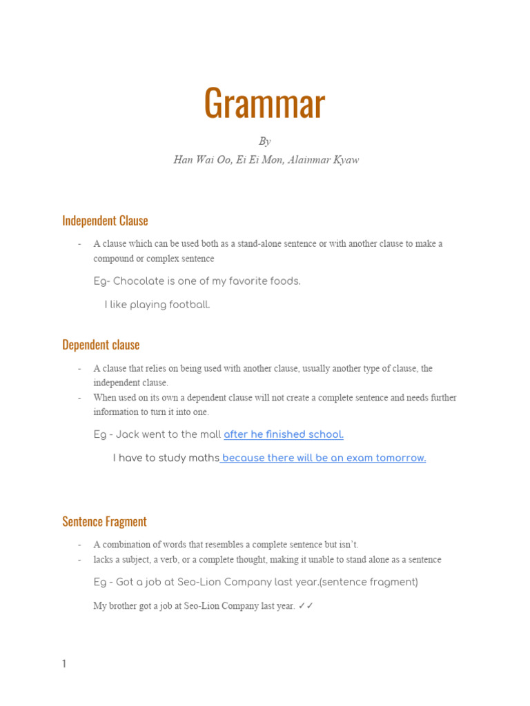 Grammar Group Work | Download Free PDF | Grammar | Language Mechanics